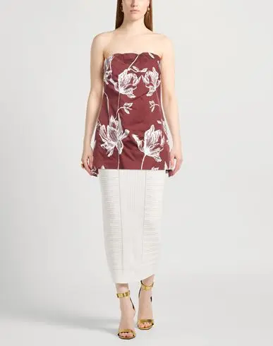 Liviana Conti Floral-print Poplin Tube Top