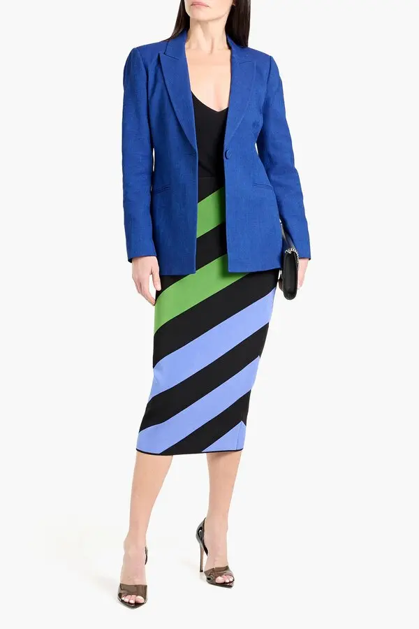 Carolina Herrera Slub Twill Blazer