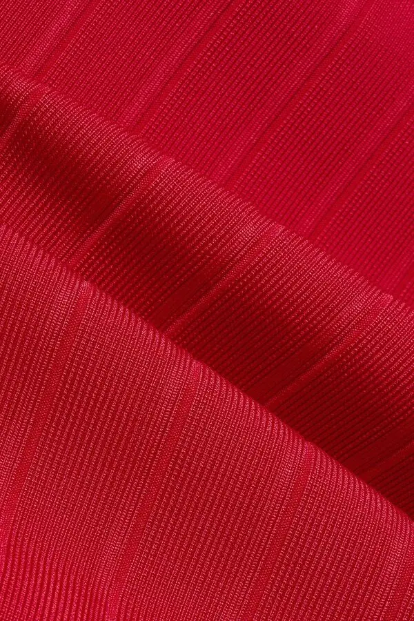Herve Leger Ella Mesh-paneled Bandage Gown