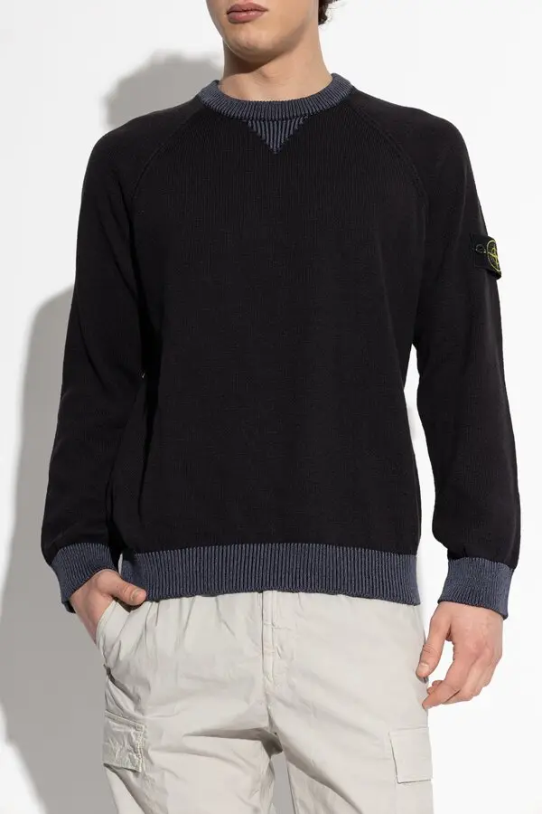 Stone Island Crew Neck Cotton Sweater