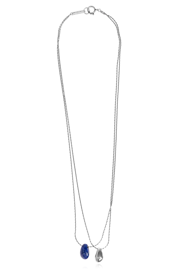MARANT Necklace With Navy Gemstone Pendant