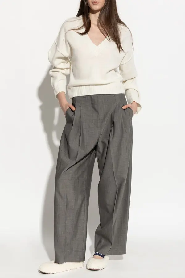 Studio Nicholson Lira' Wool Trousers - Grey