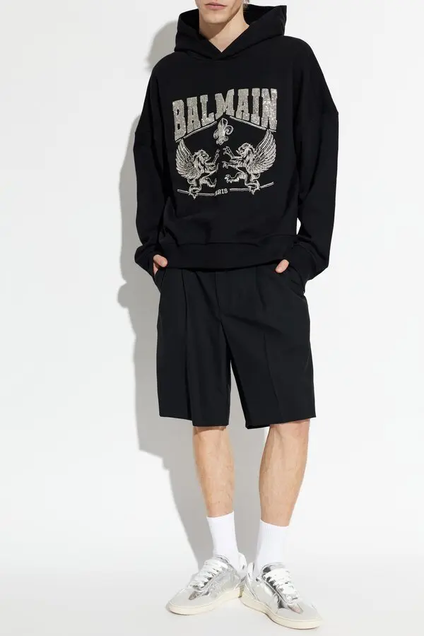 Balmain Sweatshirt With Shimmering Appliqués