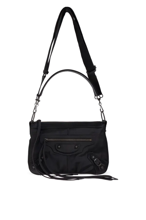 Balenciaga Le City Moto Small Shoulder Bag - Black