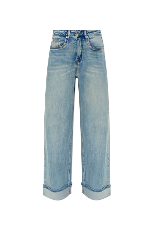 GESTUZ Gzsara Straight-leg Jeans With Wide Cuff - Blue