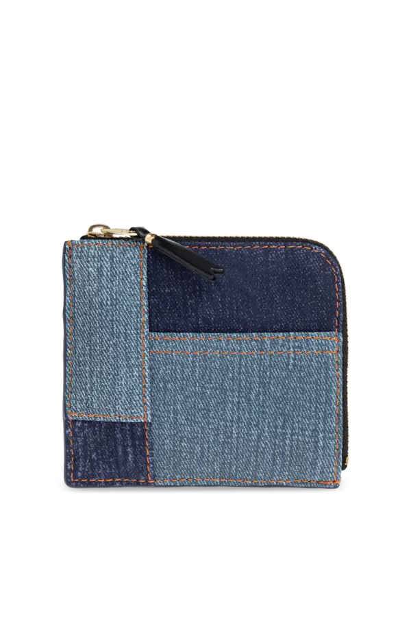 Comme Des Garçons Leather Cardholder - Blue