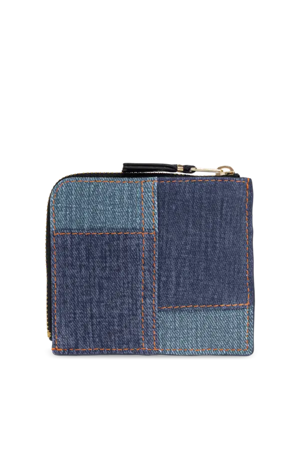 Comme Des Garçons Leather Cardholder - Blue