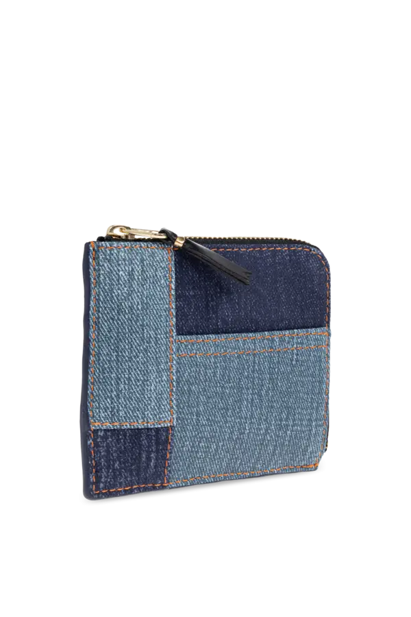 Comme Des Garçons Leather Cardholder - Blue