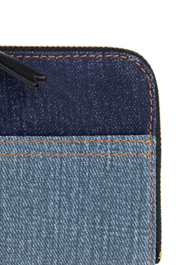 Comme Des Garçons Leather Cardholder - Blue