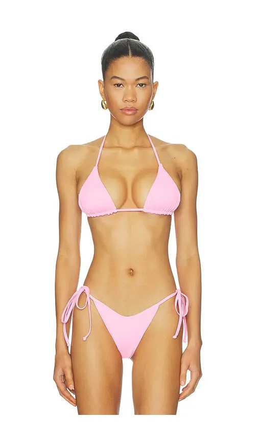 KULANI KINIS Slide Triangle Bikini Top - Fairy Floss