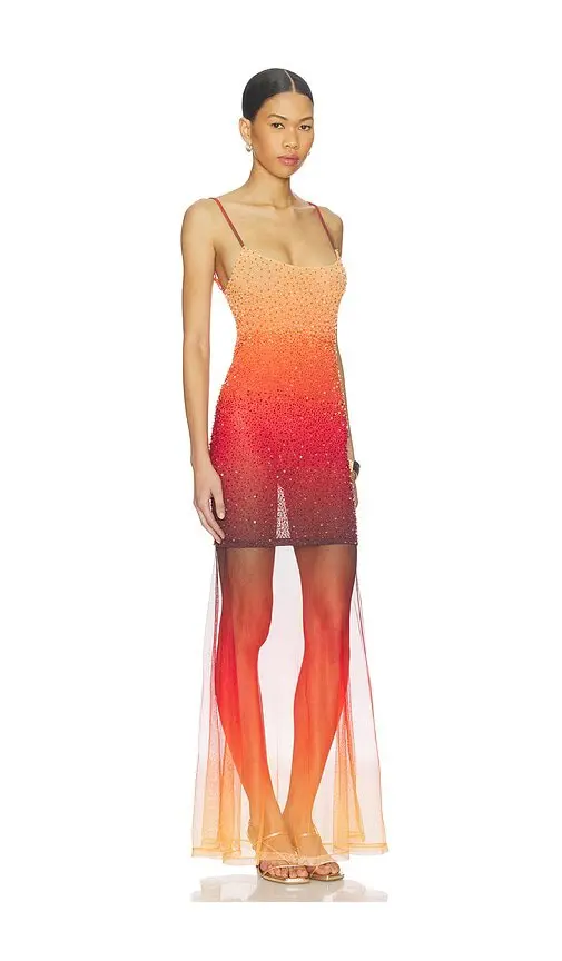 LESLIE AMON Sunset Flow Dress