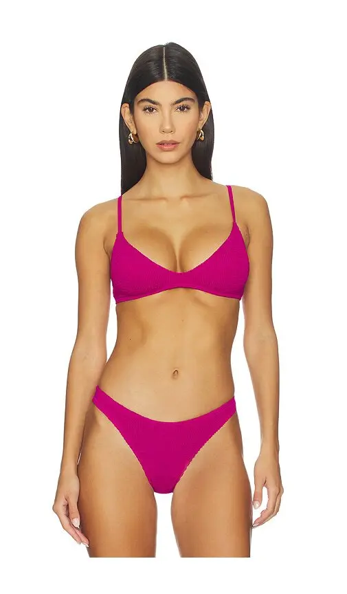 Bond Eye Edwards Crop Bikini Top - Magenta