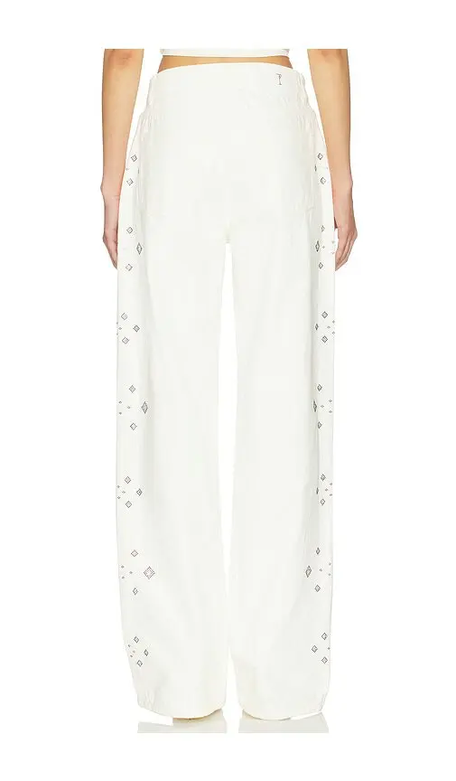 Retrofete Marinda Jeans With Geometric Rhinestone Embellishments