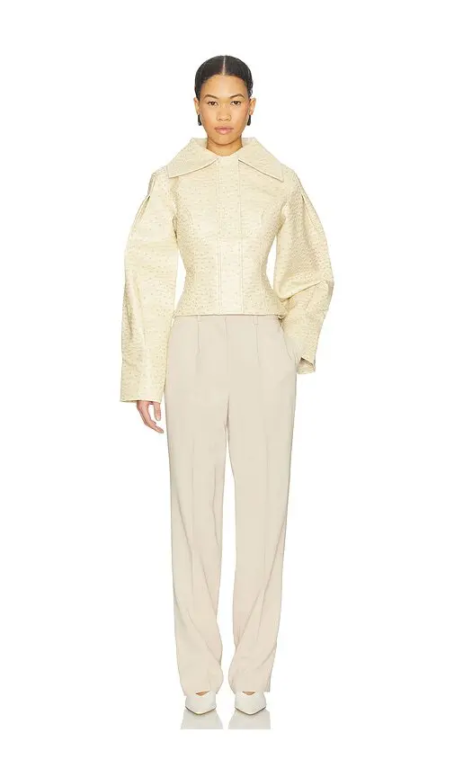 YELLOW THE LABEL Olsen Ostrich Jacket