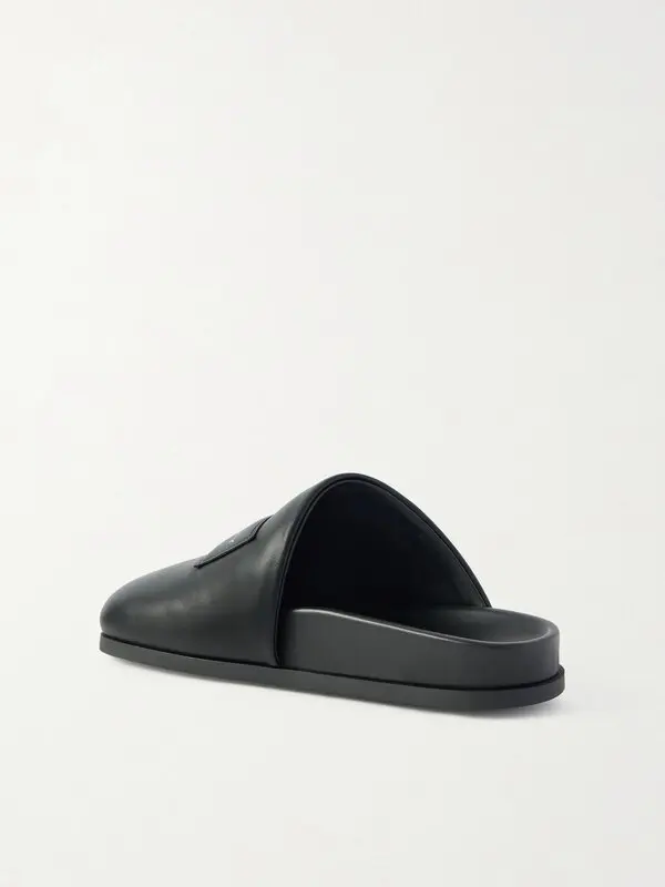 Givenchy Puffy Leather Slip-on Sandals