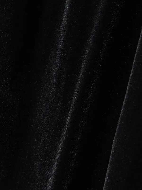 THE PARK Stretch-velvet Thong Bodysuit