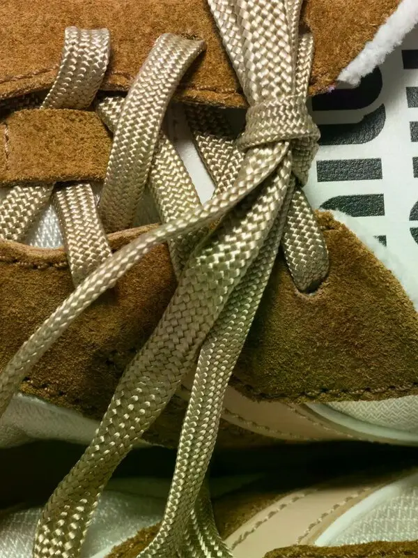 Miu Miu Suede-panel Sneakers - Brown