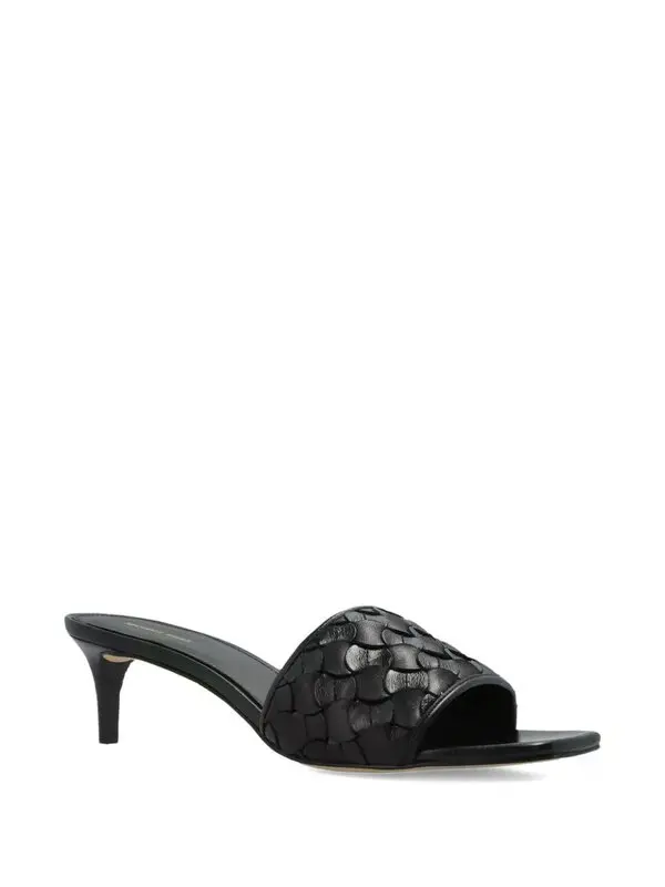 Michael Kors Elyse Leather Heeled Mules
