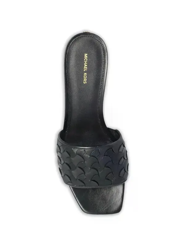 Michael Kors Elyse Leather Heeled Mules