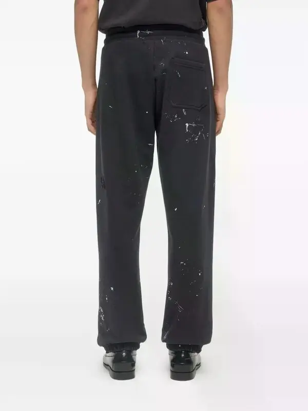 DOMREBEL Paint-splatter Sweatpants - Black