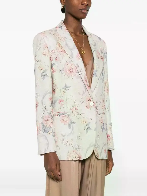 FORTE_FORTE Floral Blazer