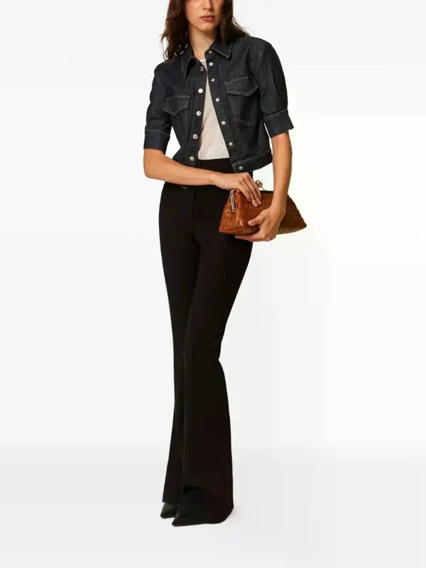 TWINSET Puff-sleeve Denim Shirt