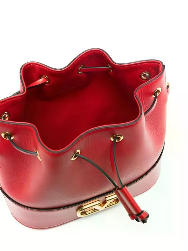 Valentino Garavani Vlogo Bucket Bag - Red