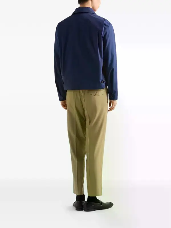 Prada Zip Logo Jacket - Blue