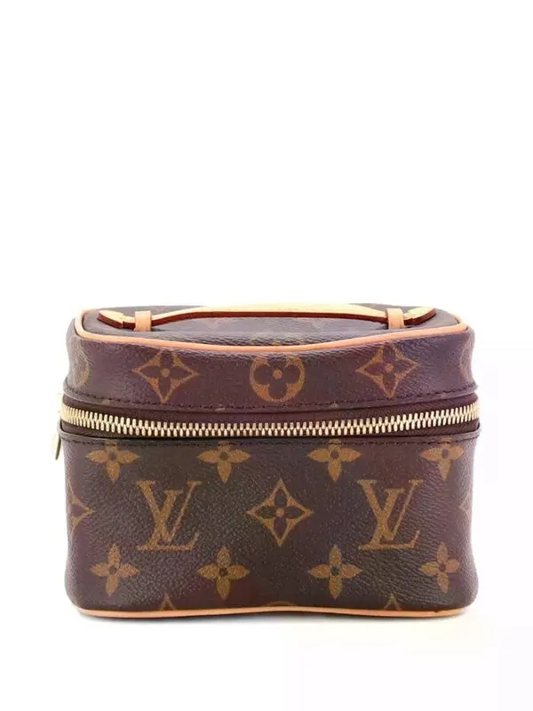 LOUIS VUITTON Vanity Case Monogram Canvas Nano Pouch - Brown