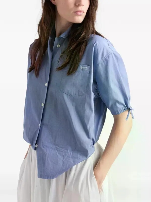 Prada Fil-à-fil Shirt With Patch Pocket