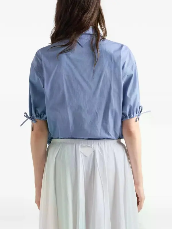 Prada Fil-à-fil Shirt With Patch Pocket