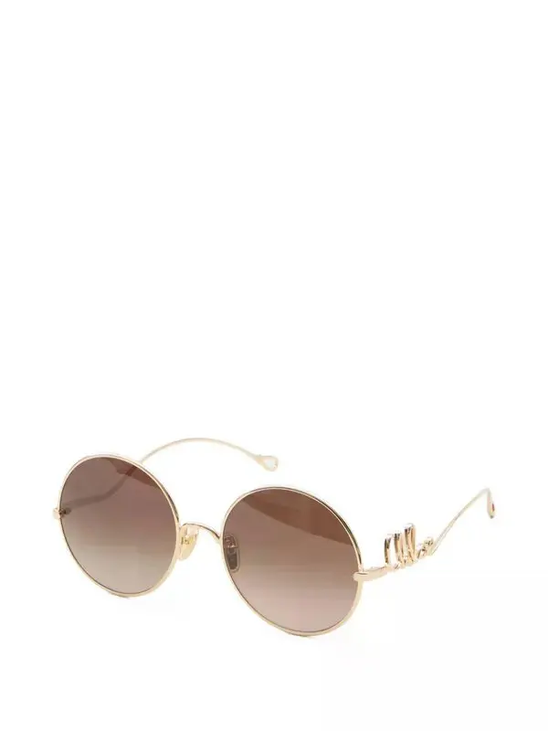 Chloé Round-frame Sunglasses - Gold