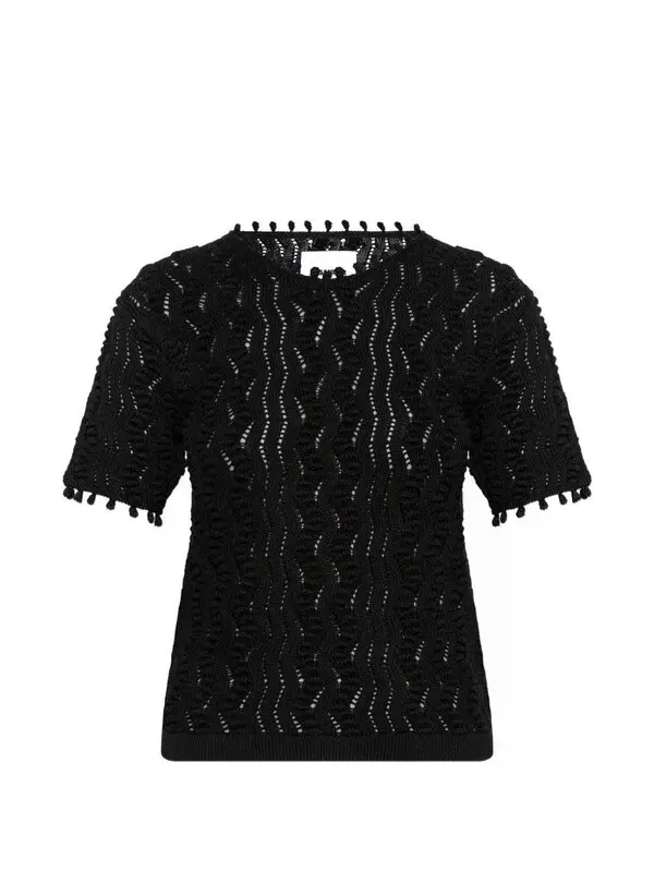 JIL SANDER Pompom-trim Top