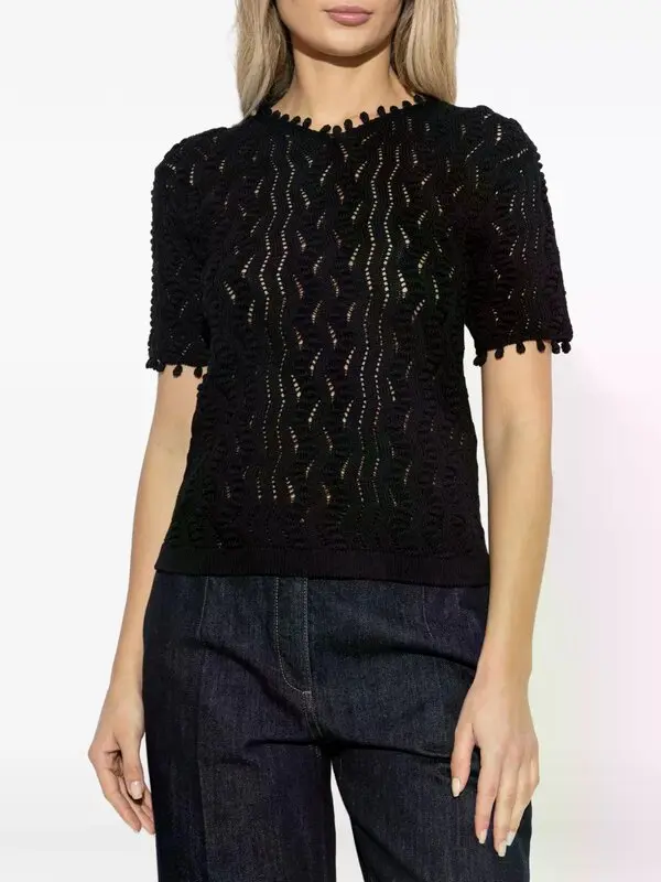 JIL SANDER Pompom-trim Top
