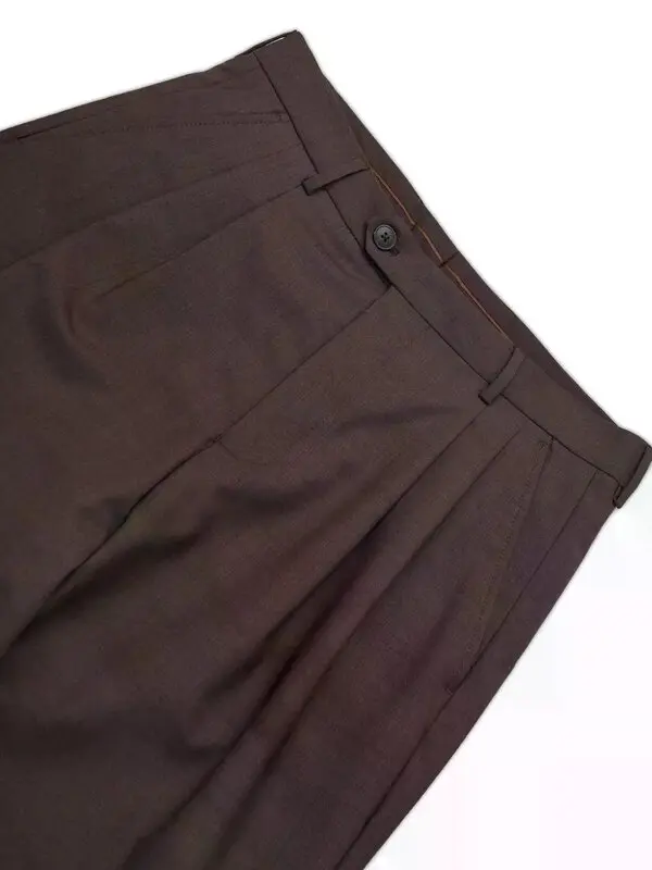 SELECTED Pleated Trousers - Brown