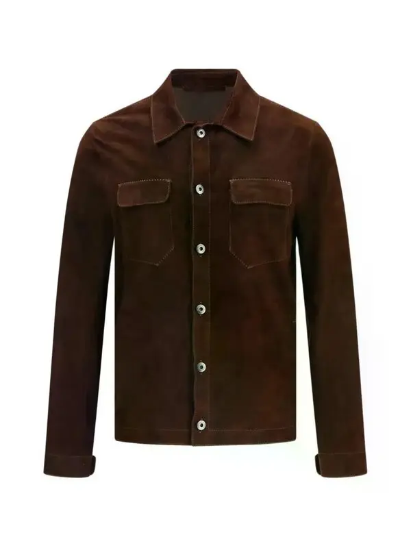 SALVATORE SANTORO Pocket Button Jacket - Brown