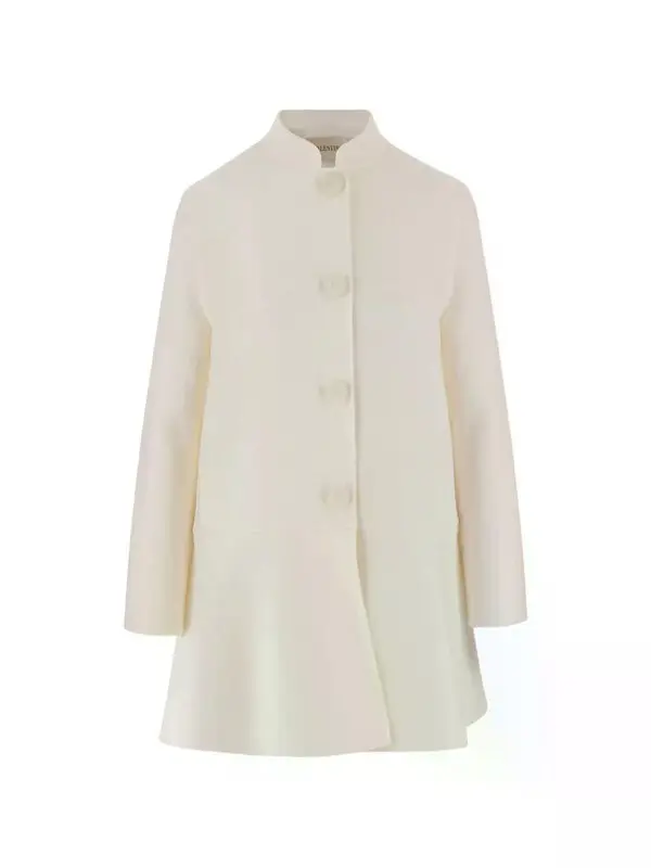 Valentino Garavani Wool Coat With Button Closure
