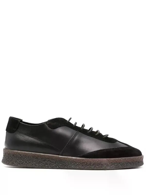 BUTTERO® Logo-embossed Leather Derby Shoes