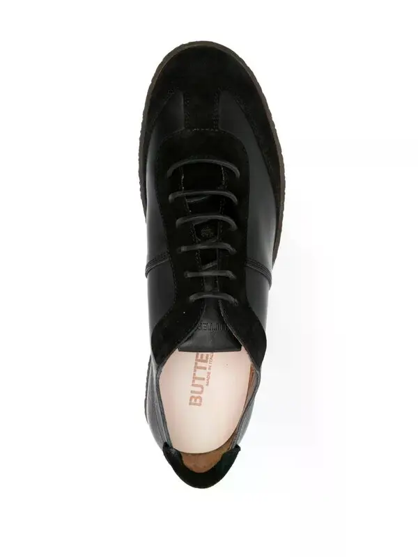 BUTTERO® Logo-embossed Leather Derby Shoes