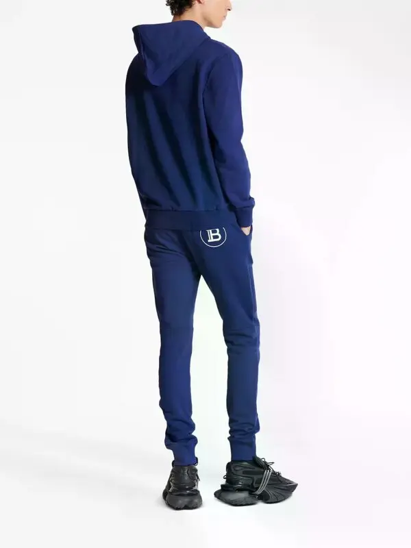 Balmain Logo-print Long-sleeved Hoodie