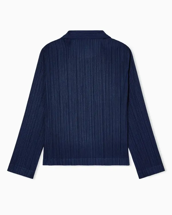 Giorgio Armani Pleated Jersey Twin-set - Blue