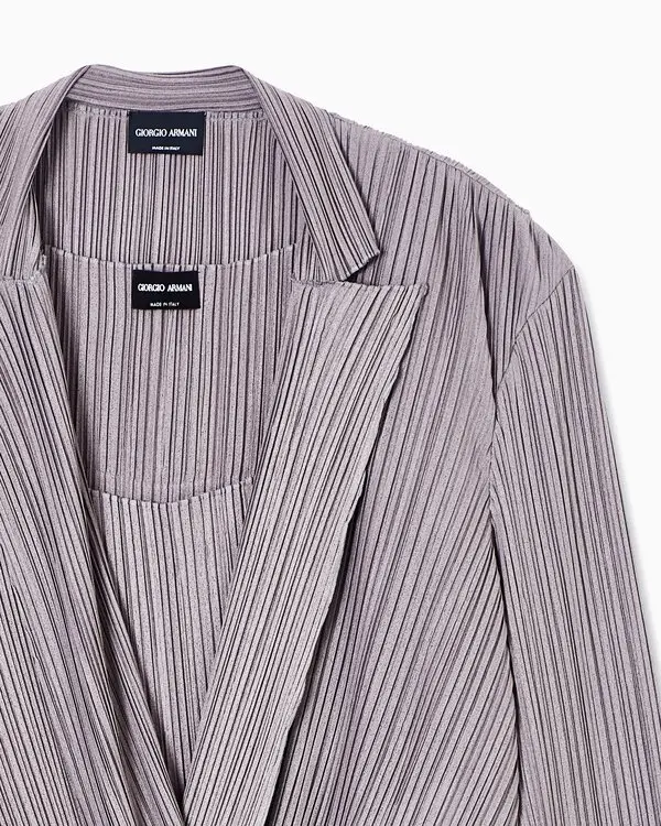 Giorgio Armani Pleated Jersey Twin-set - Brown
