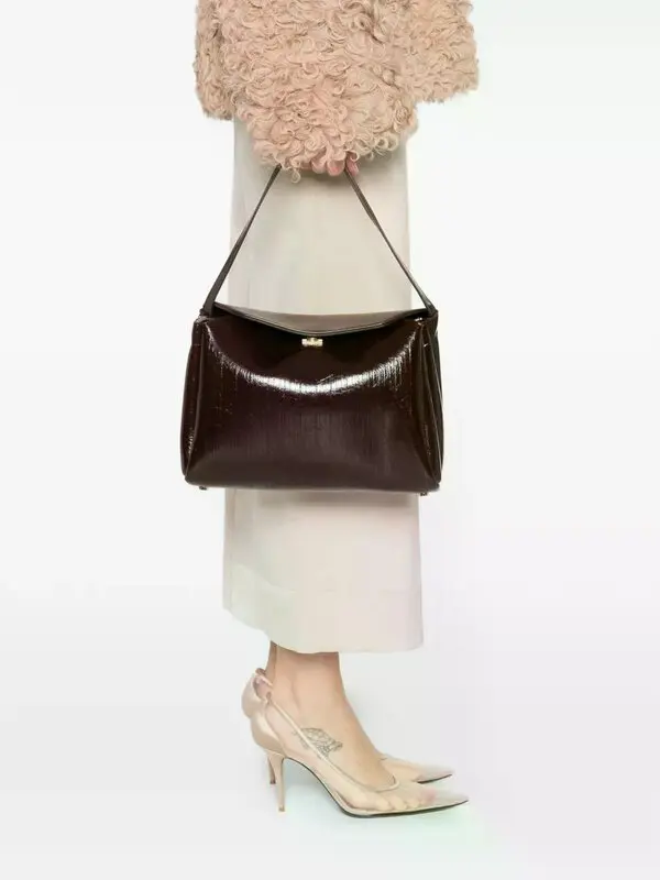 THEMOIRE Concealed-fastening Tote Bag - Brown