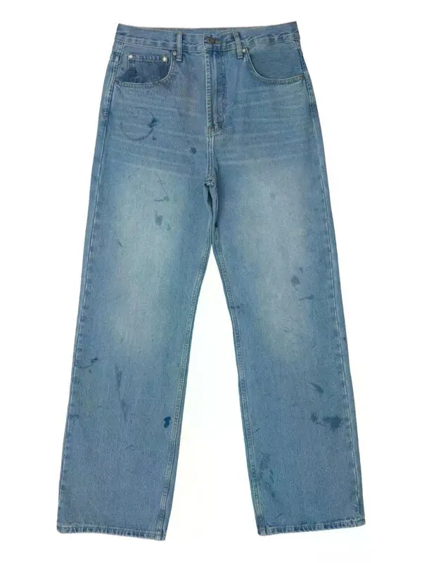 DOMREBEL Scuff Paint-splatter Jeans