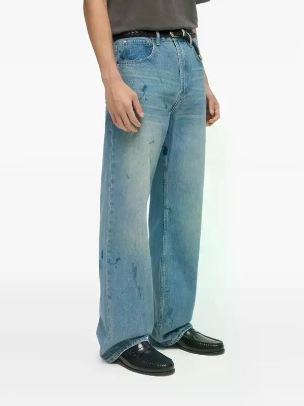 DOMREBEL Scuff Paint-splatter Jeans