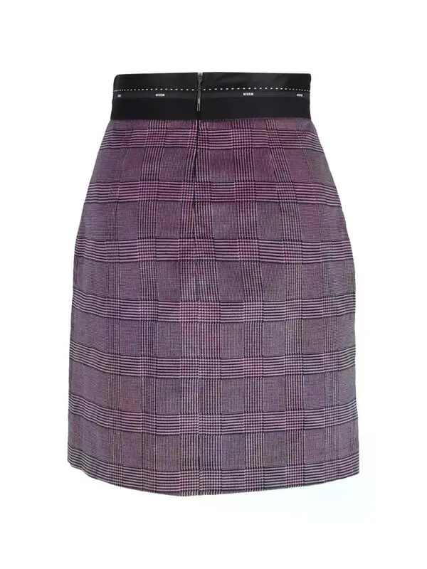 MSGM Checked Pencil Skirt