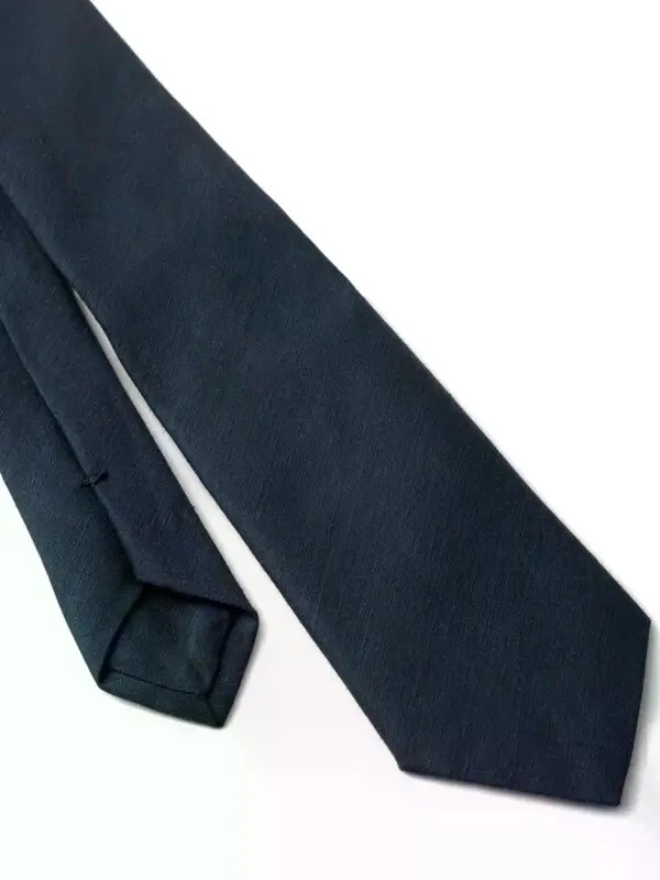 Prada Pointed-tip Tie - Blue