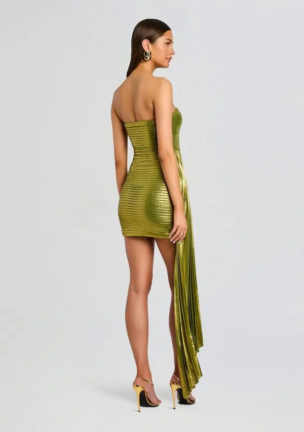 Retrofete Marcy Strapless Cocktail Dress