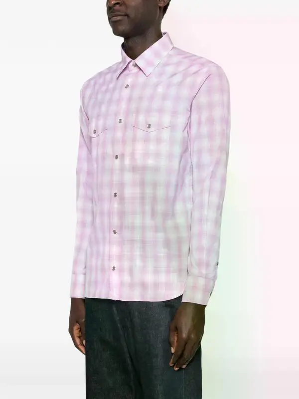 TOM FORD Check-pattern Chest-pocket Shirt