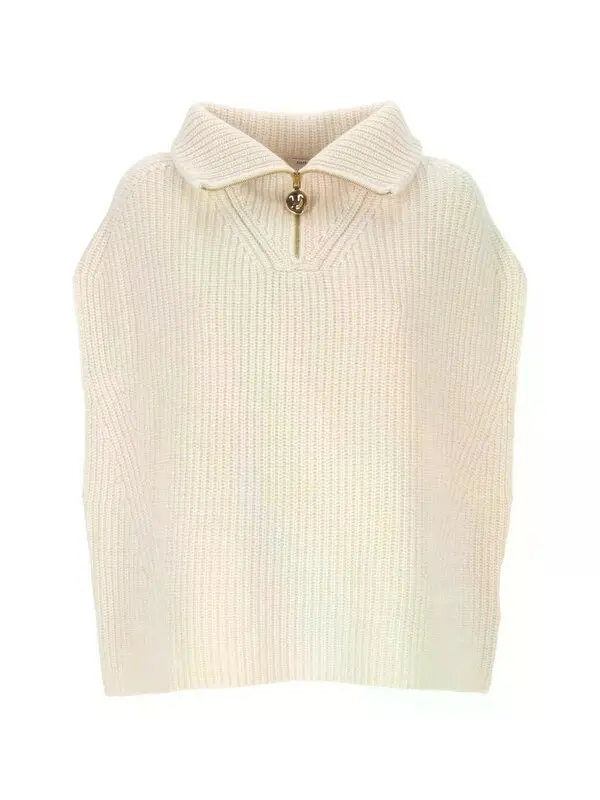 JOSEPH Half-zip Funnel-neck Top